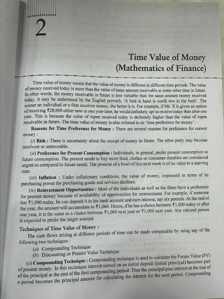 Time Value of Money | PDF