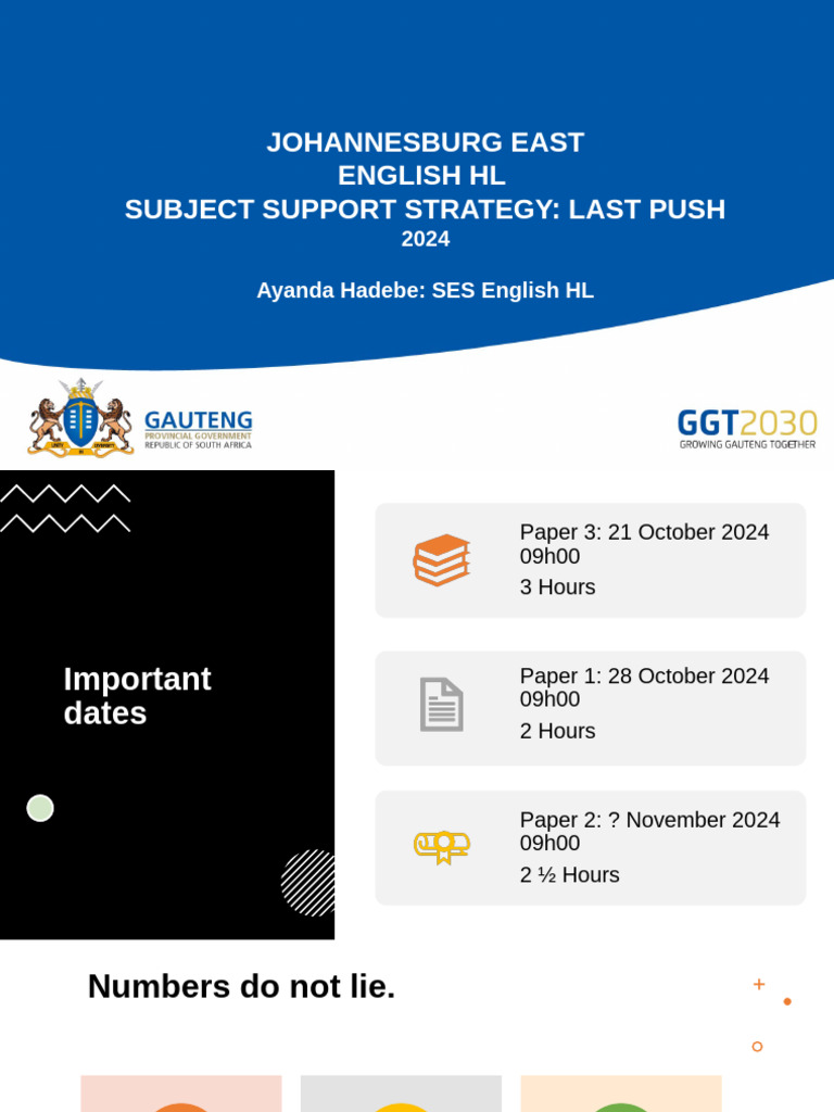 English HL Last Push Strategy 2024 | PDF | Poetry | Essays