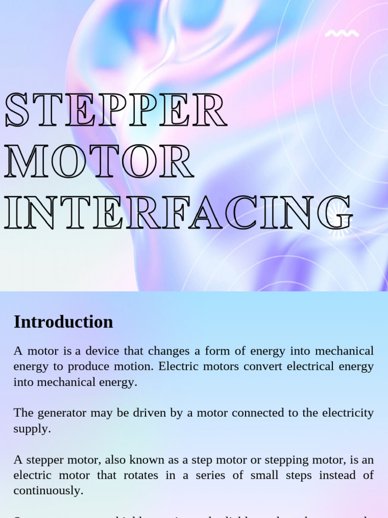 Es - 8051 Motor Interfacing. | PDF | Electric Motor | Electrical Engineering