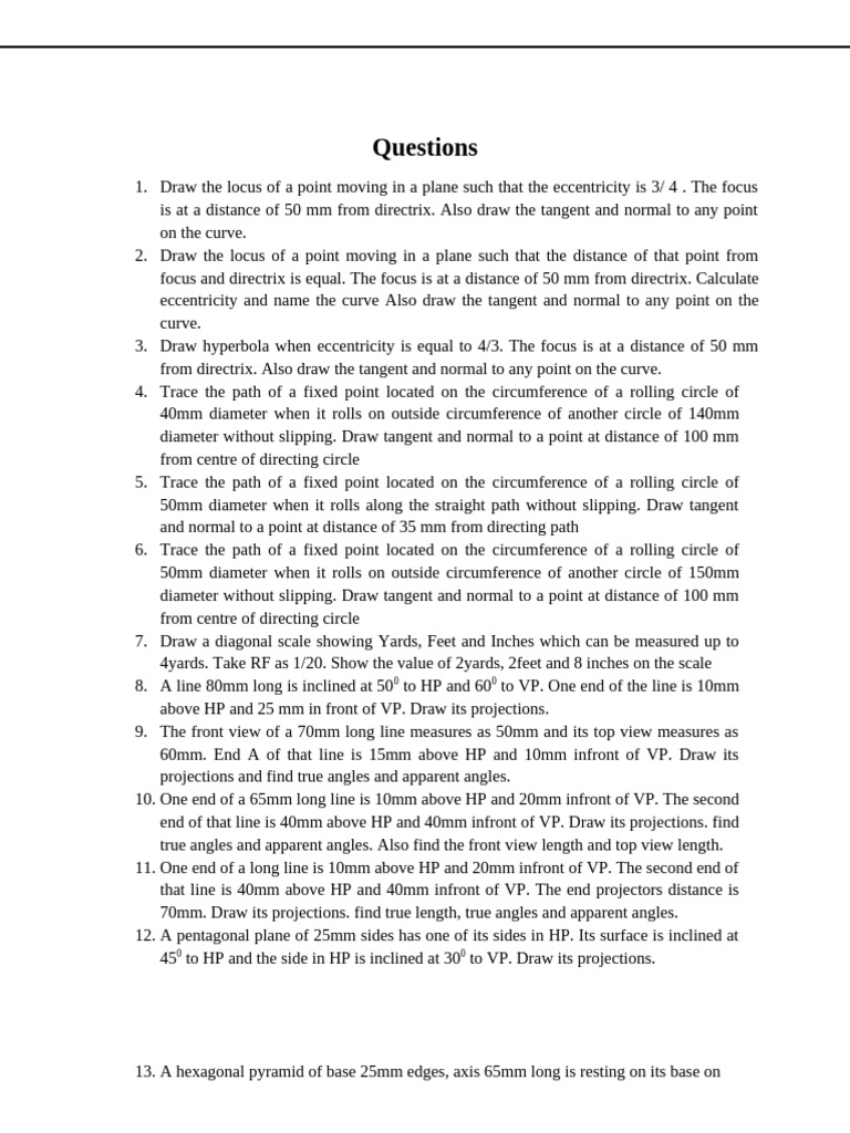 Caeg Impoertant Questions | PDF | Circle | Euclidean Geometry