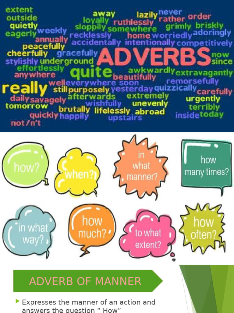 Types of Adverbs | PDF | Adverb | Verb