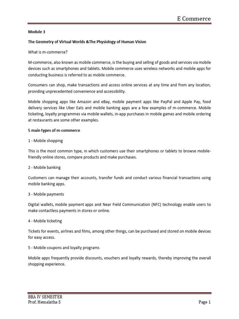 E Commerce Module 31 Pdf Cellular Network Radio