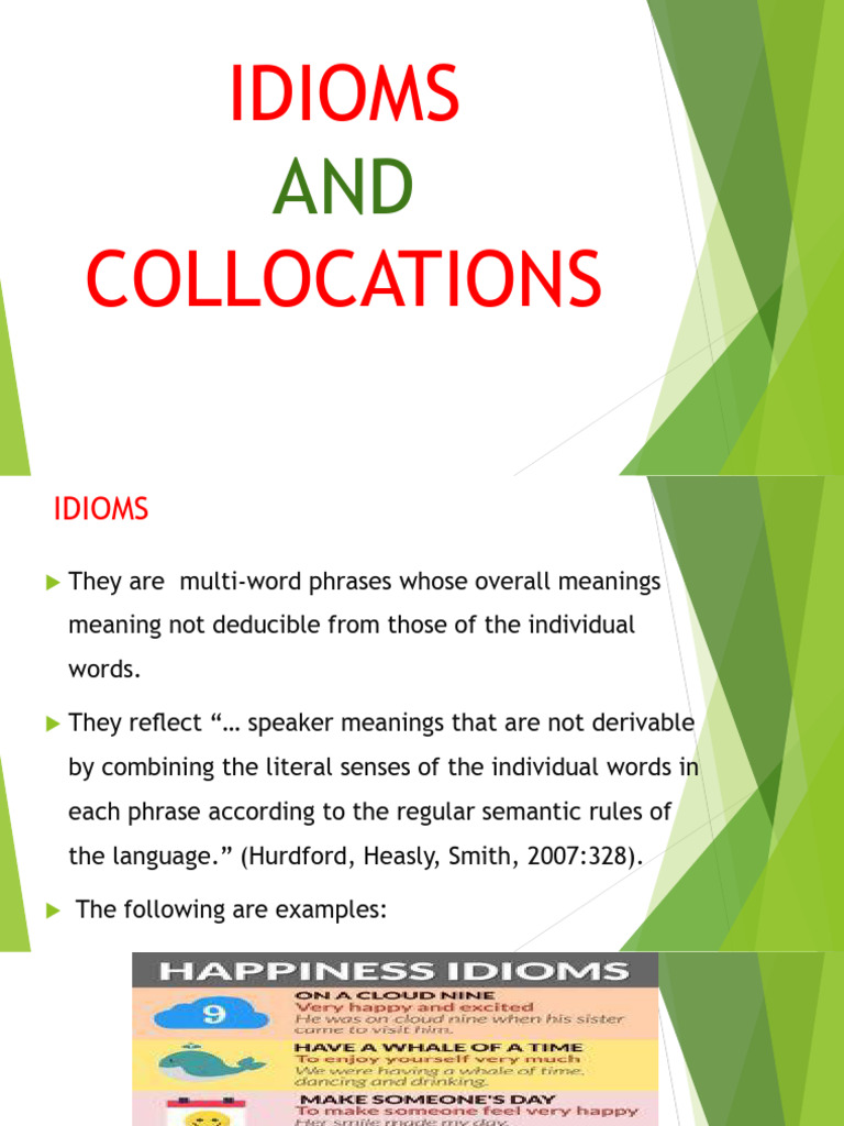 Understanding Idioms and Collocations | PDF | Idiom | Semantic Units