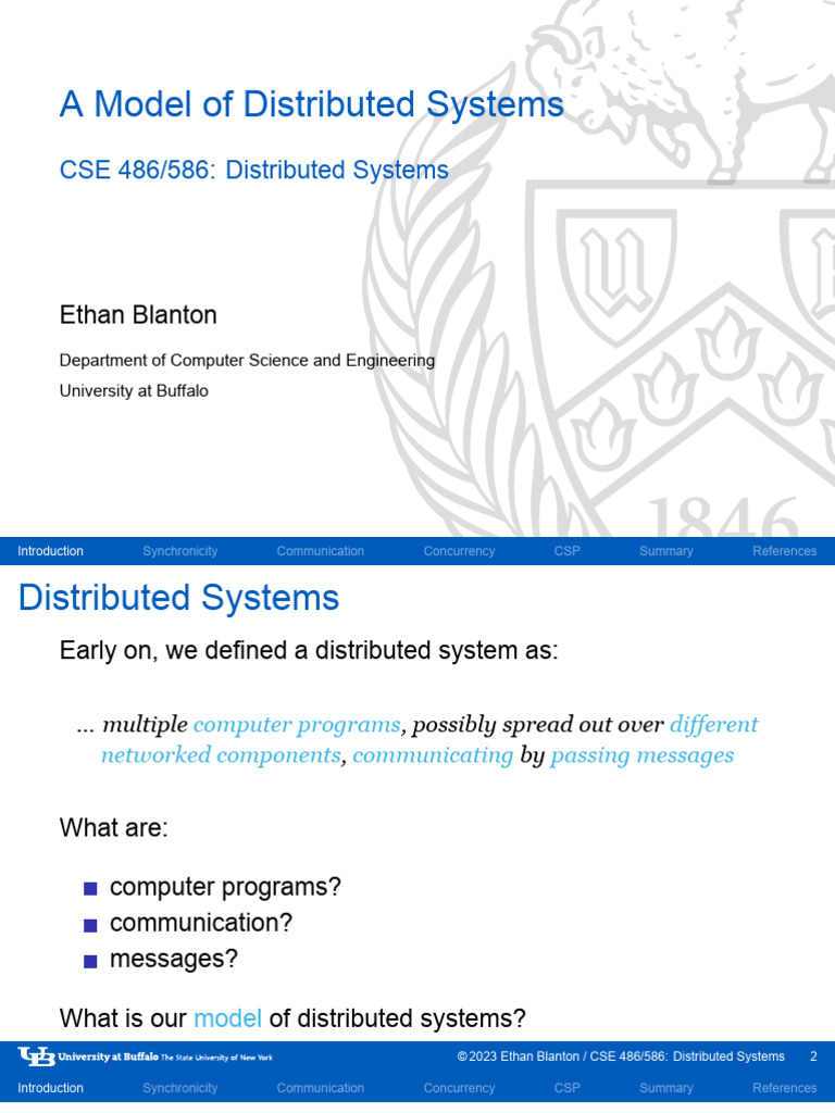 05-dsmodel | PDF | Distributed Computing | Message Passing