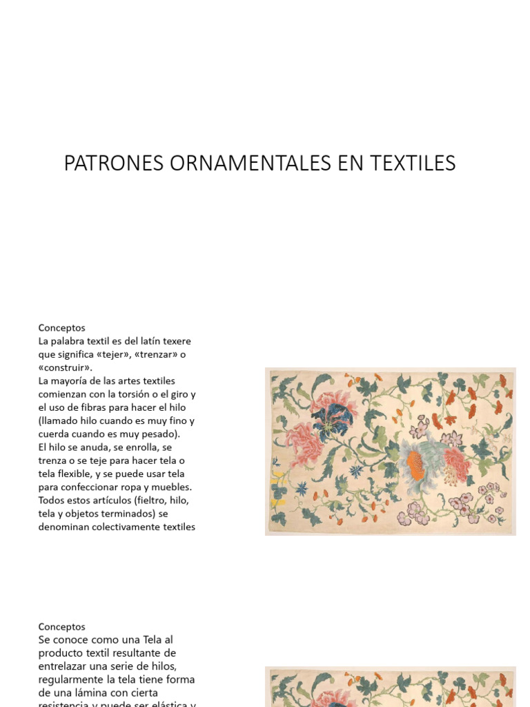 Patrones Ornamentales y Textiles | PDF