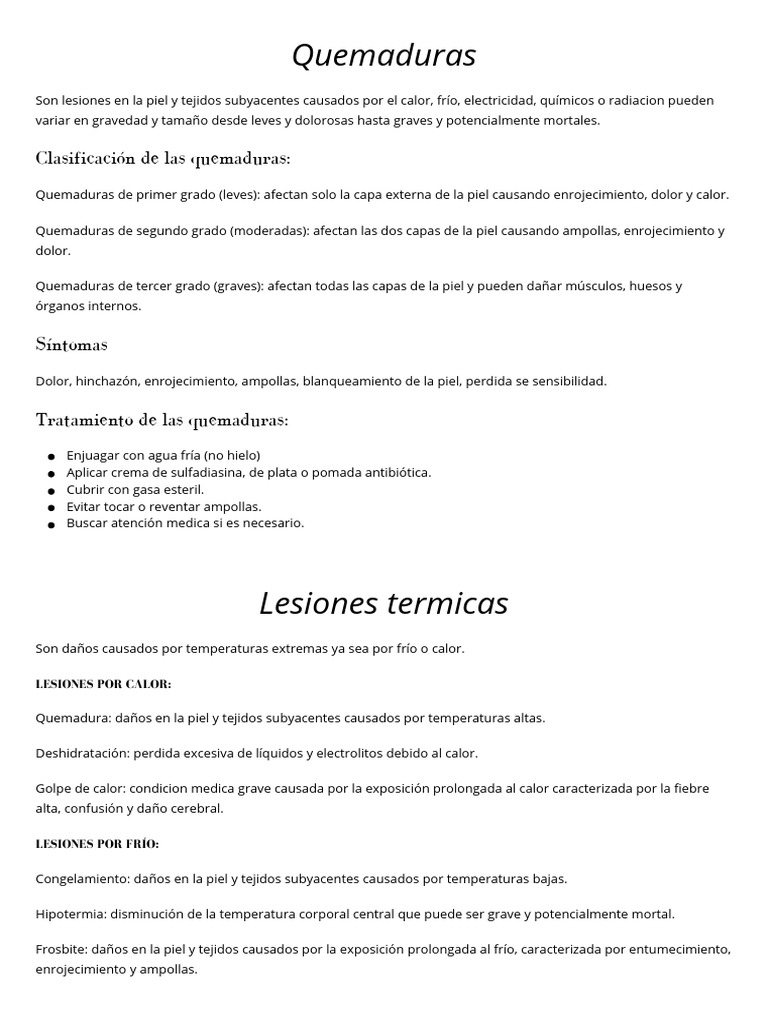 Quemaduras Termicas - 20240910 - 090640 - 0000 | PDF | Quemar | Agua