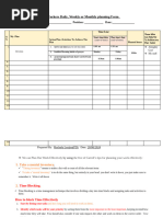 Stephen Covey Weekly Planner Template | PDF | Sports