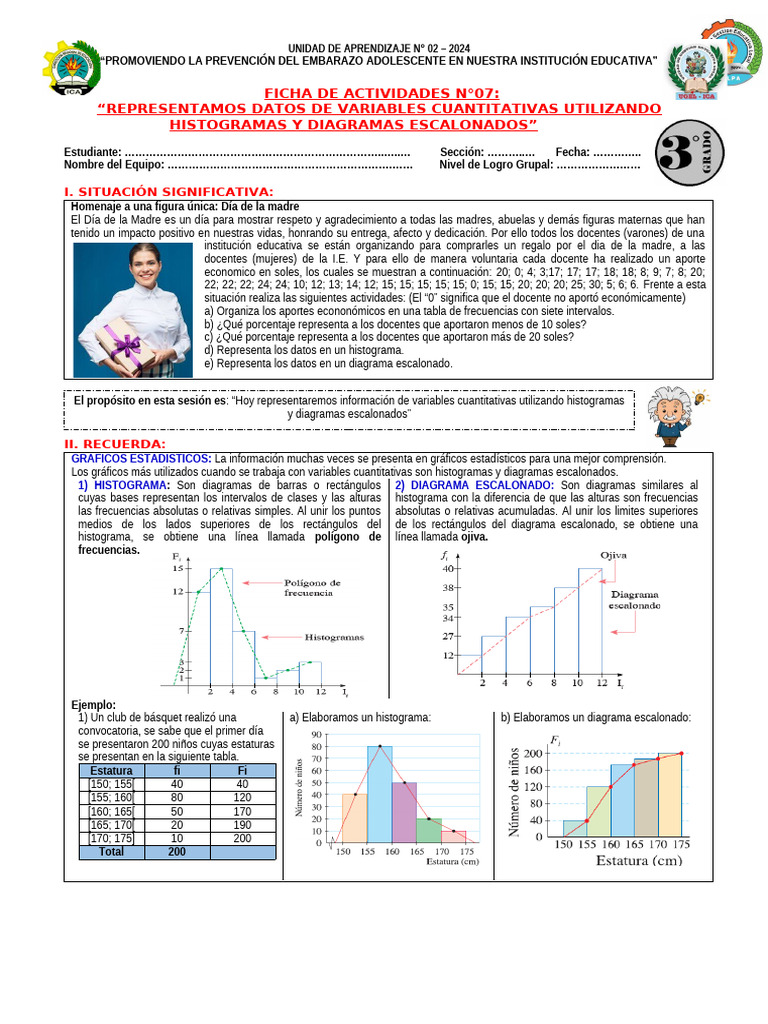 Solucion 7-3ero-Ua2-2024 | PDF | Histograma