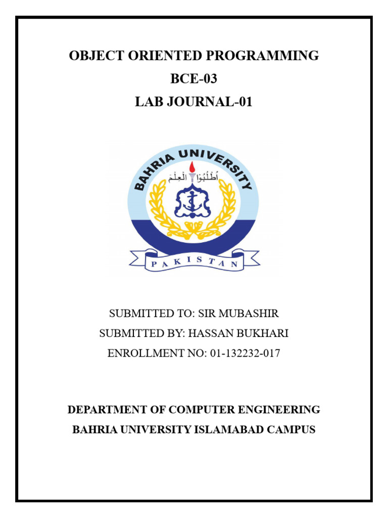 Object Oriented Programming | PDF | Class (Computer Programming) | Programming