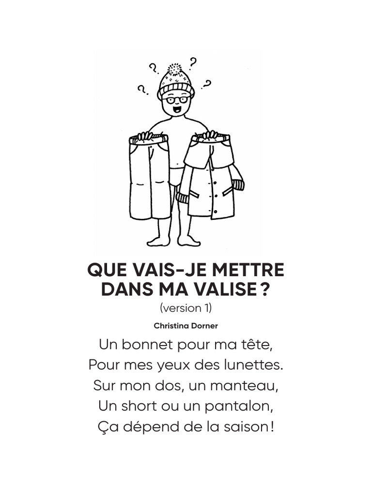 Que mettre dans ma valise ? | PDF