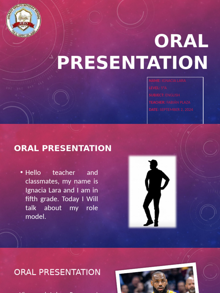 Fifth Grader's Role Model Presentation | PDF