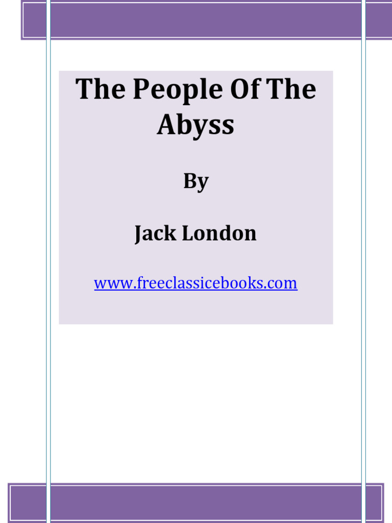 The People Of The Abyss | PDF