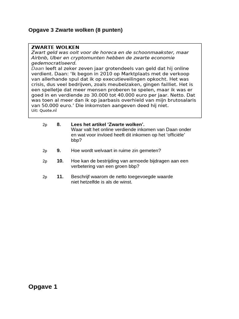 Oefenen Welvaart en Groei | PDF