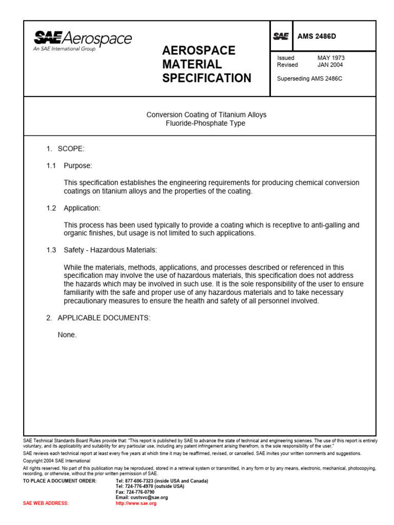 AMS 2486 | PDF | Materials