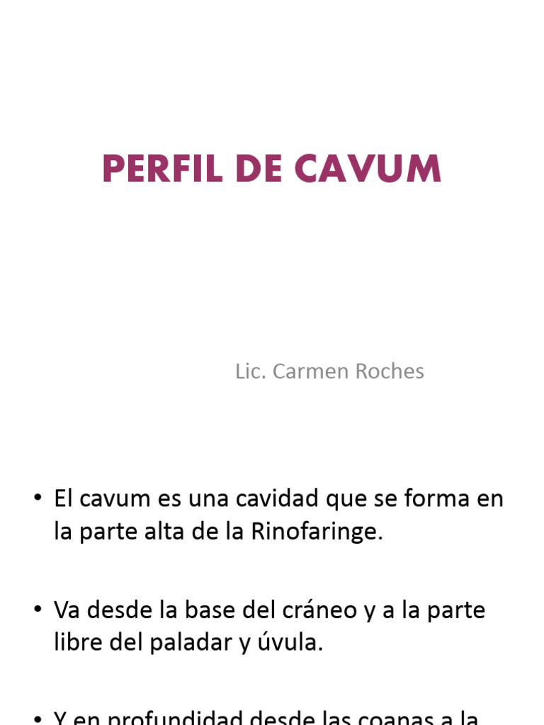 16-Perfil de Cavum | PDF | Pecho | Especialidades Medicas