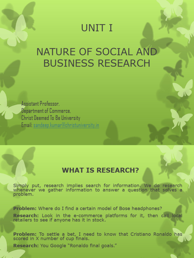 Research Methodology Unit I | PDF | Theory | Knowledge