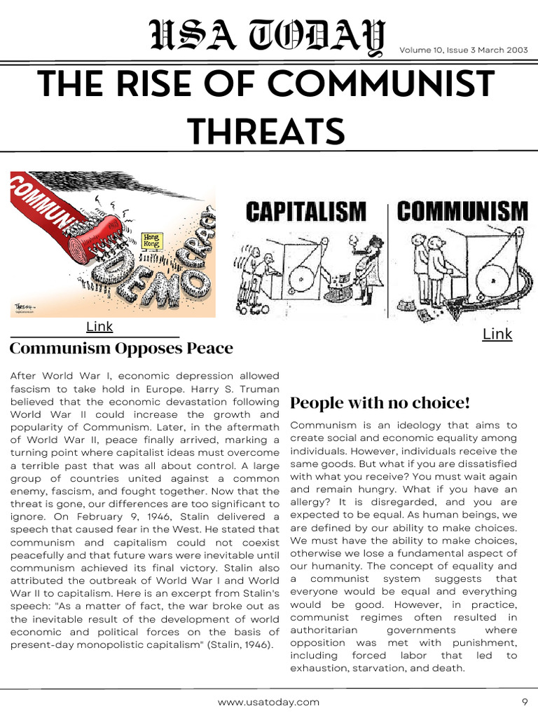 The Threat of Communism Post-WWII | PDF | Marshall Plan | Communism