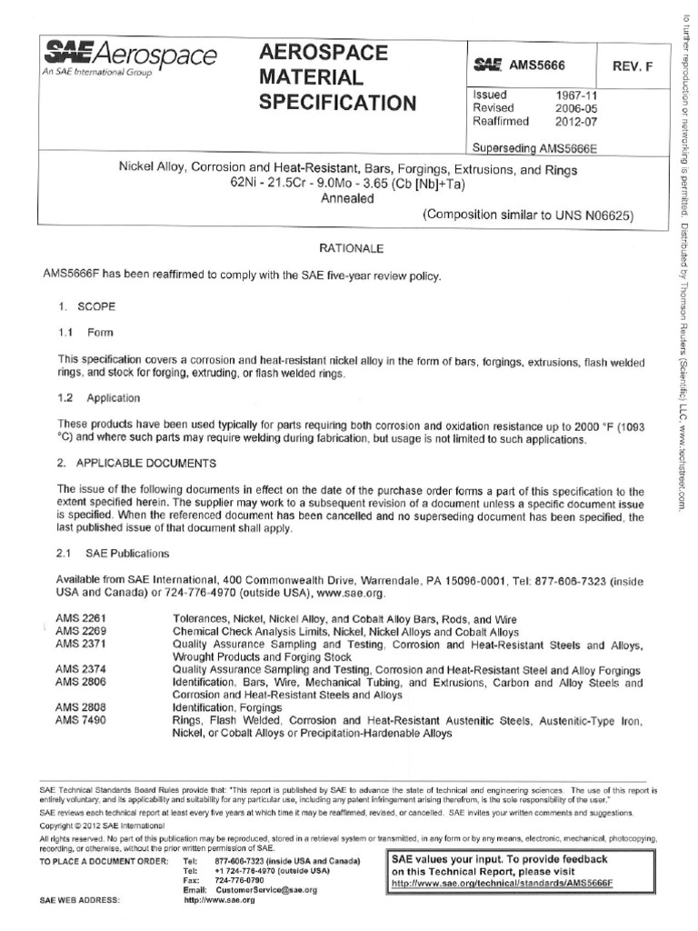 Ams 5666 Rev F | PDF