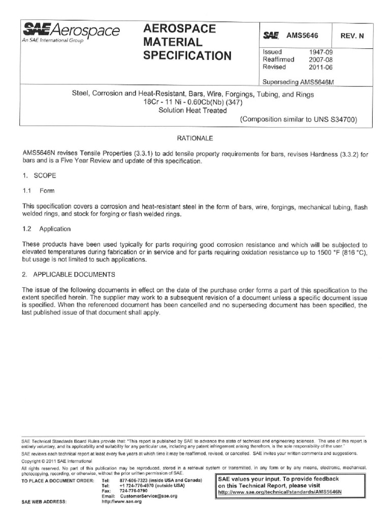 AMS 5646 Rev N | PDF