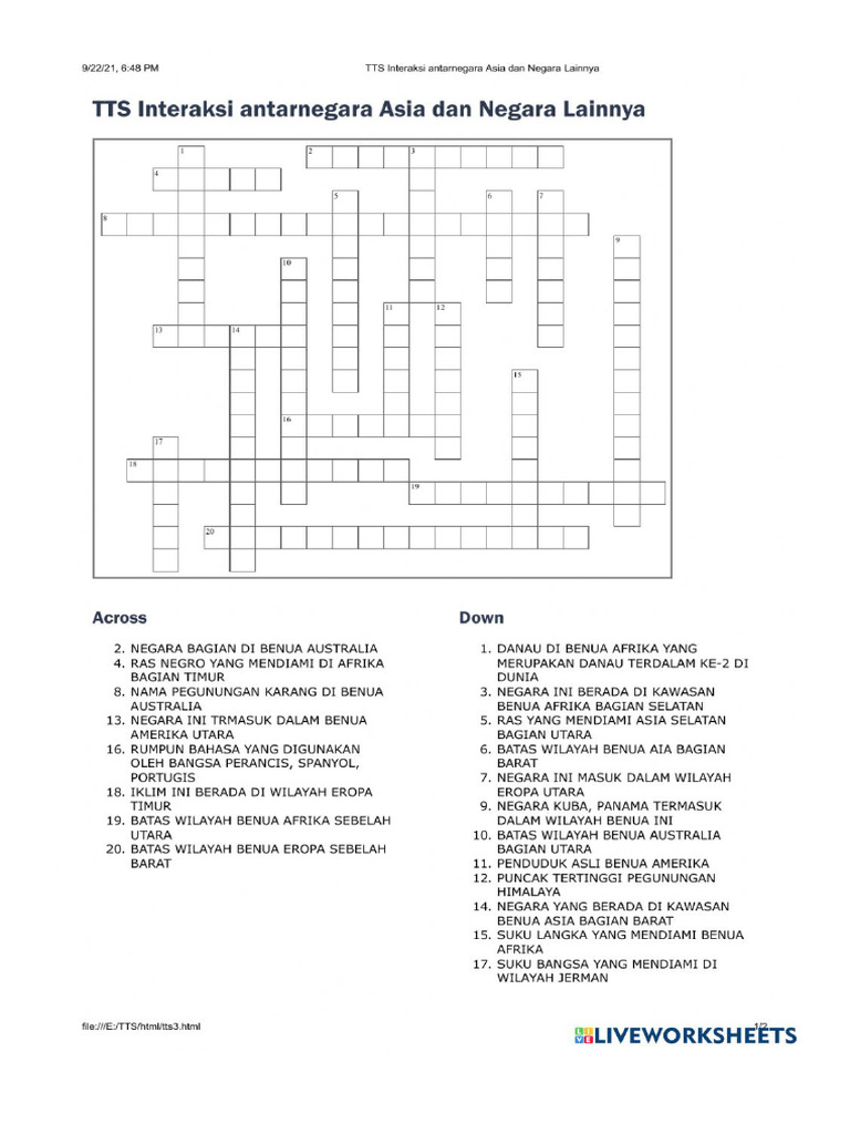 TTS Benua Asia Dan Benua Lainnya | PDF