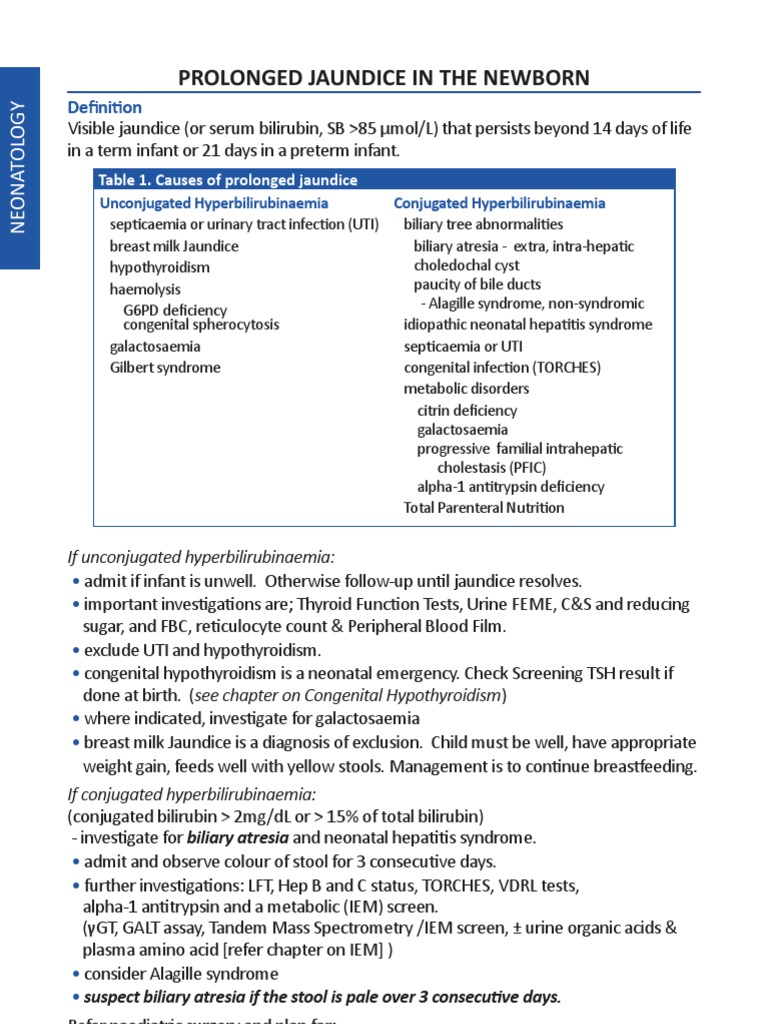 20 Prolonged Jaundice | PDF | Liver | Clinical Medicine