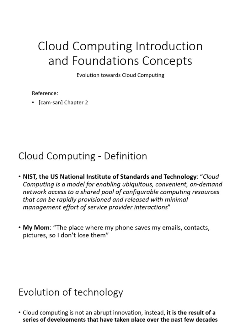 A 01 History | PDF | Cloud Computing | Computer Cluster