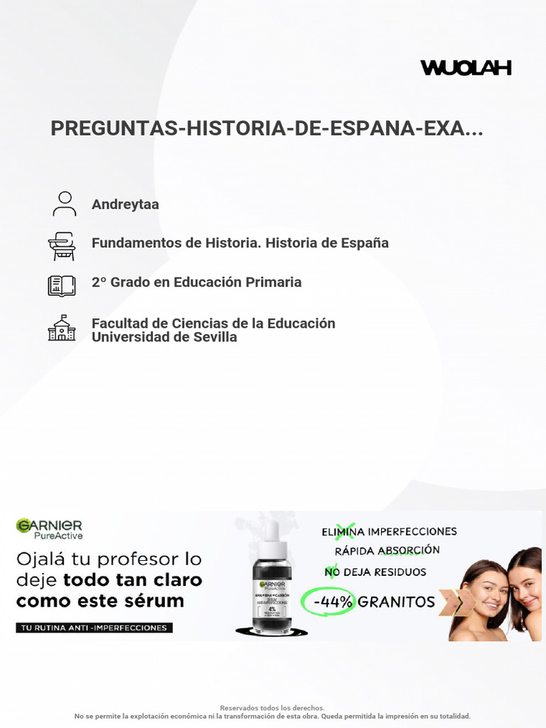 Preguntas Examen Historia de España | PDF | Al Andalus | imperio Romano