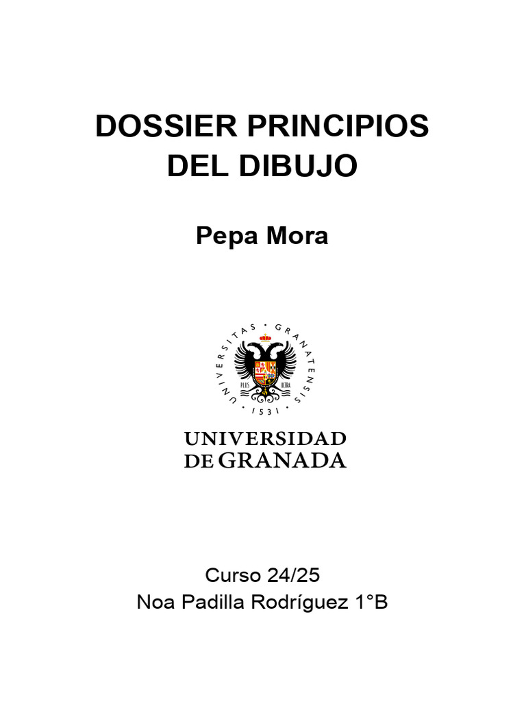 DOSSIER DIBUJO, Pepa Mora | PDF