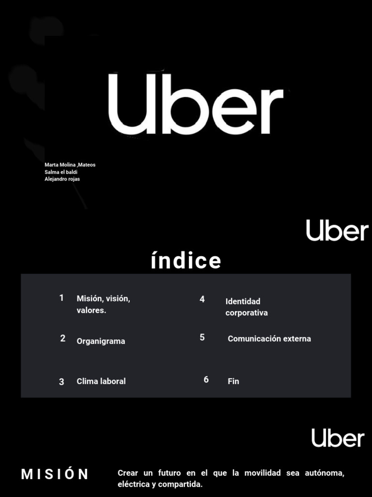 Presentación Comunicación Uber | PDF | Business