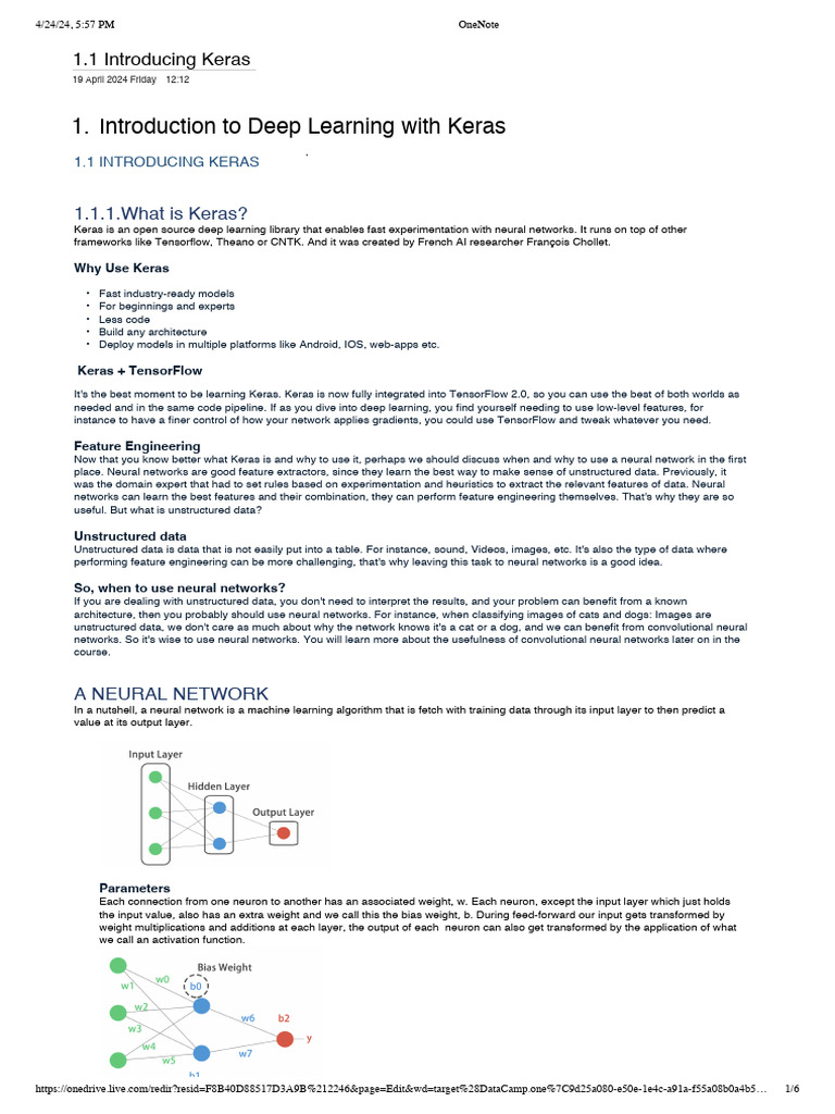 Keras1-Introduction Two KEras | PDF | Artificial Neural Network | Machine Learning
