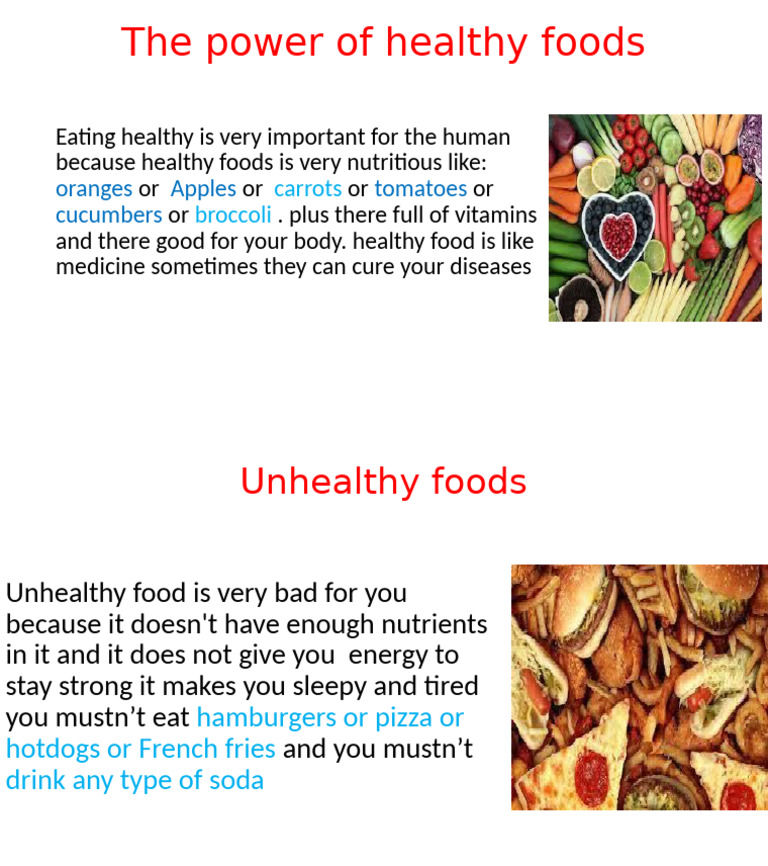 The Power of Healthy Foods | PDF