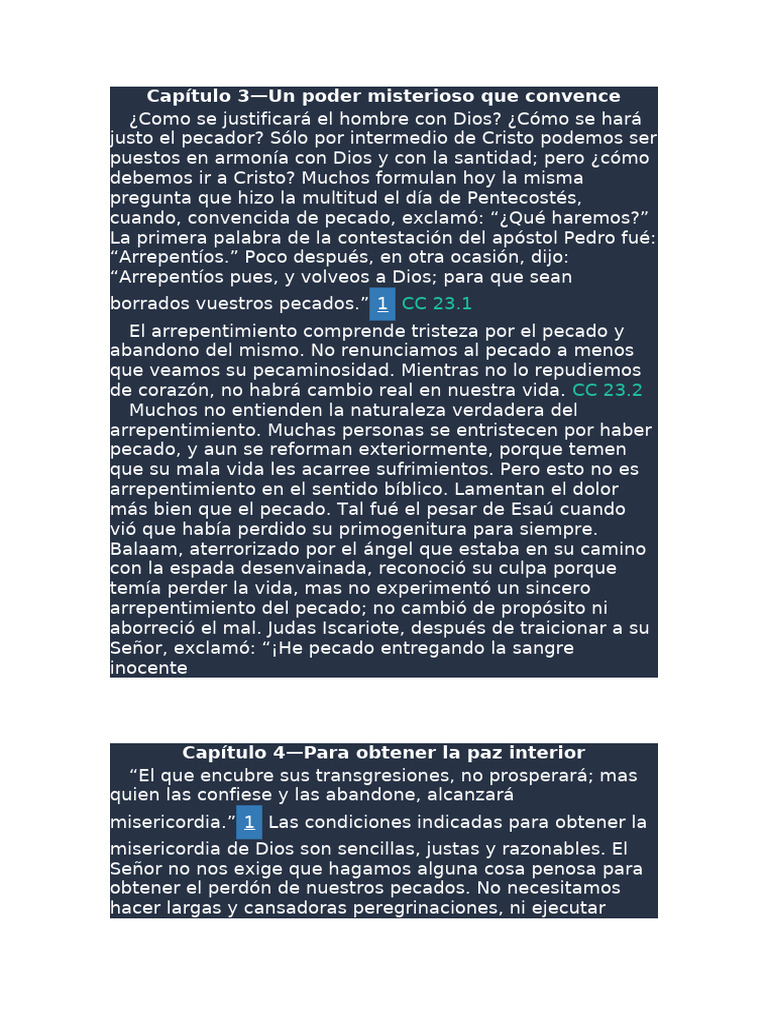 Camino a Cristo | PDF | Pecado | Cristo (título)