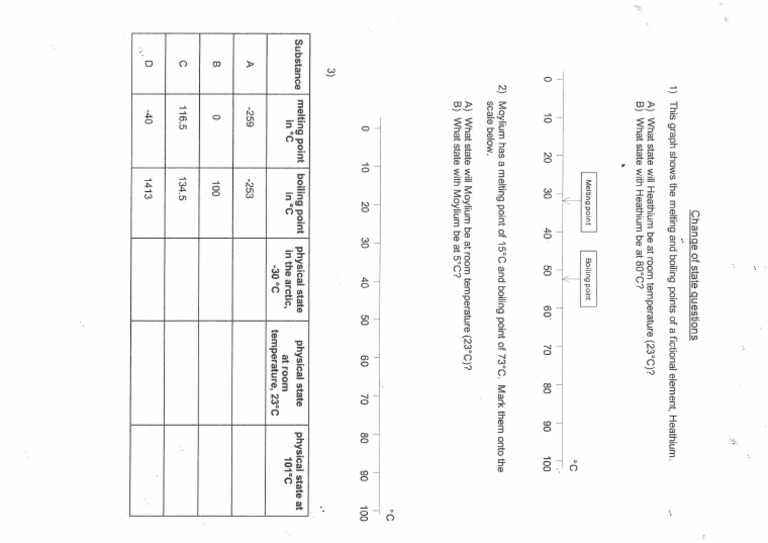 Change of State Questions 2 | PDF
