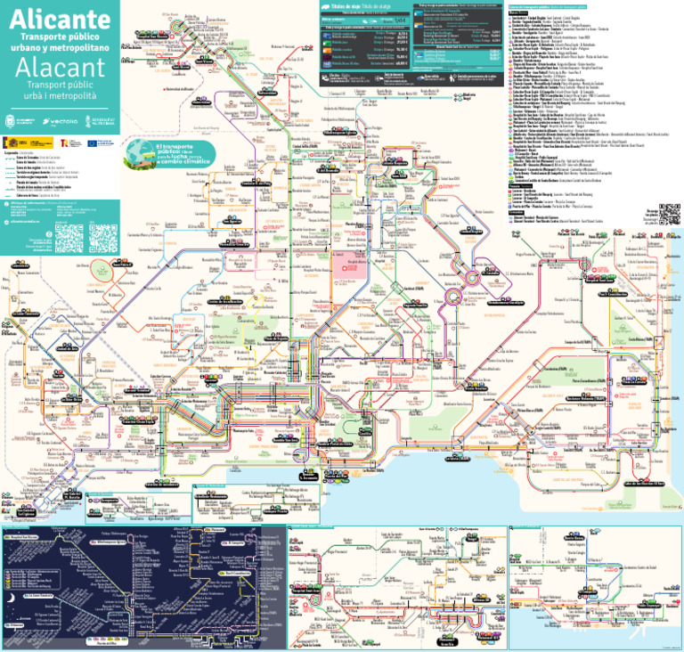 Plano Completo Red Transporte Alicante 2023 | PDF