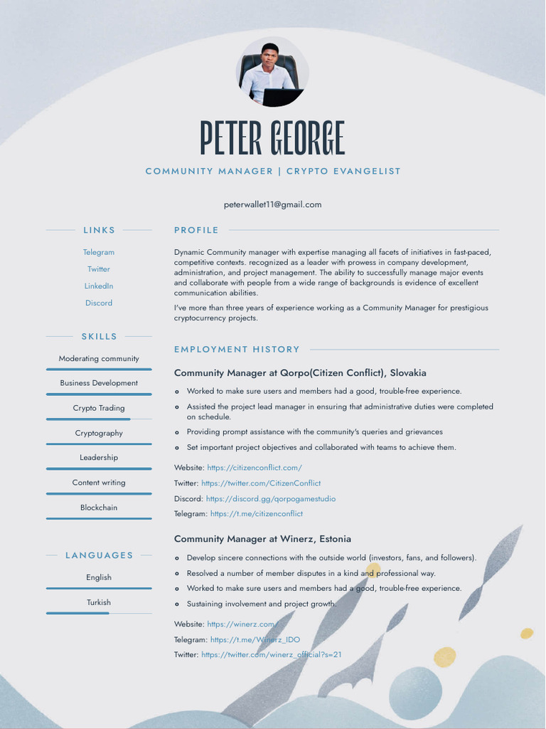 Peter's Cv | PDF | Social Psychology | Human Communication