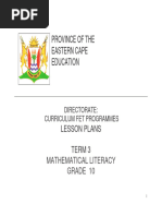 ATP 2025 GR 10 Maths Lit Final | PDF | Numbers | Interest