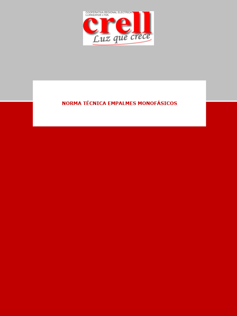 norma_crell_empalme | PDF | Ingenieria Eléctrica | Cableado eléctrico