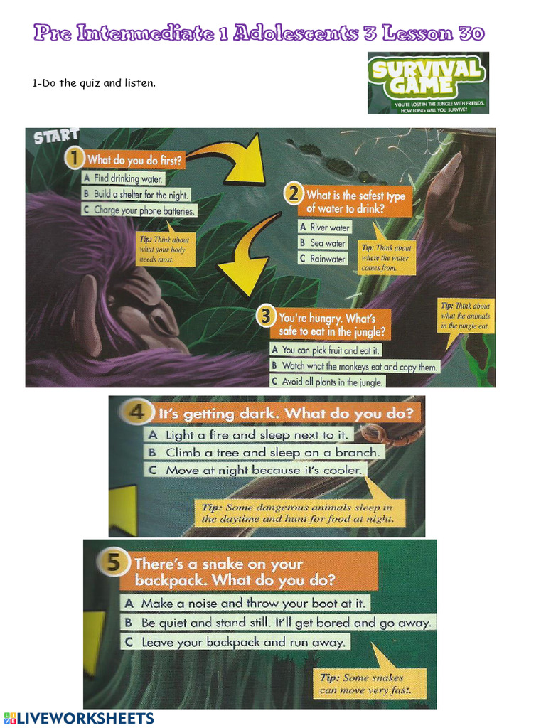 1-Do The Quiz and Listen | PDF