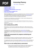 2017 Oral Reading Fluency Norms | PDF | Learning | Cognition