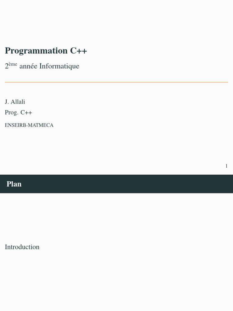 Cours 2023 | PDF | C ++ | Classe (informatique)