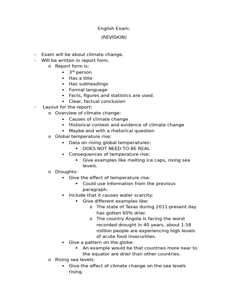 English Exam layout | PDF | Wildfire | Coral