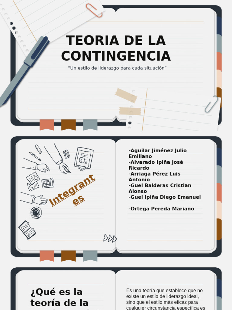 Teoría de la Contingencia en Liderazgo | PDF | Liderazgo | Psicología ...