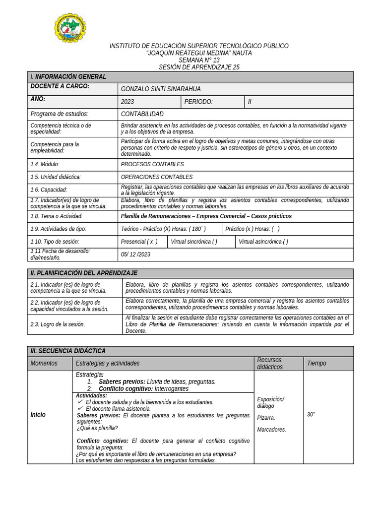 Sesión de Aprendizaje Semana 13 -05-12-2023 08-12-2023 | PDF | Maestros ... Sesión de Aprendizaje Semana 13 -05-12-2023 08-12-2023 | PDF | Maestros ...