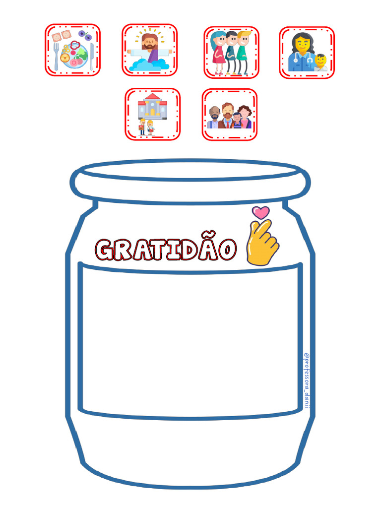 Fichas de Gratidão para Impressão | PDF