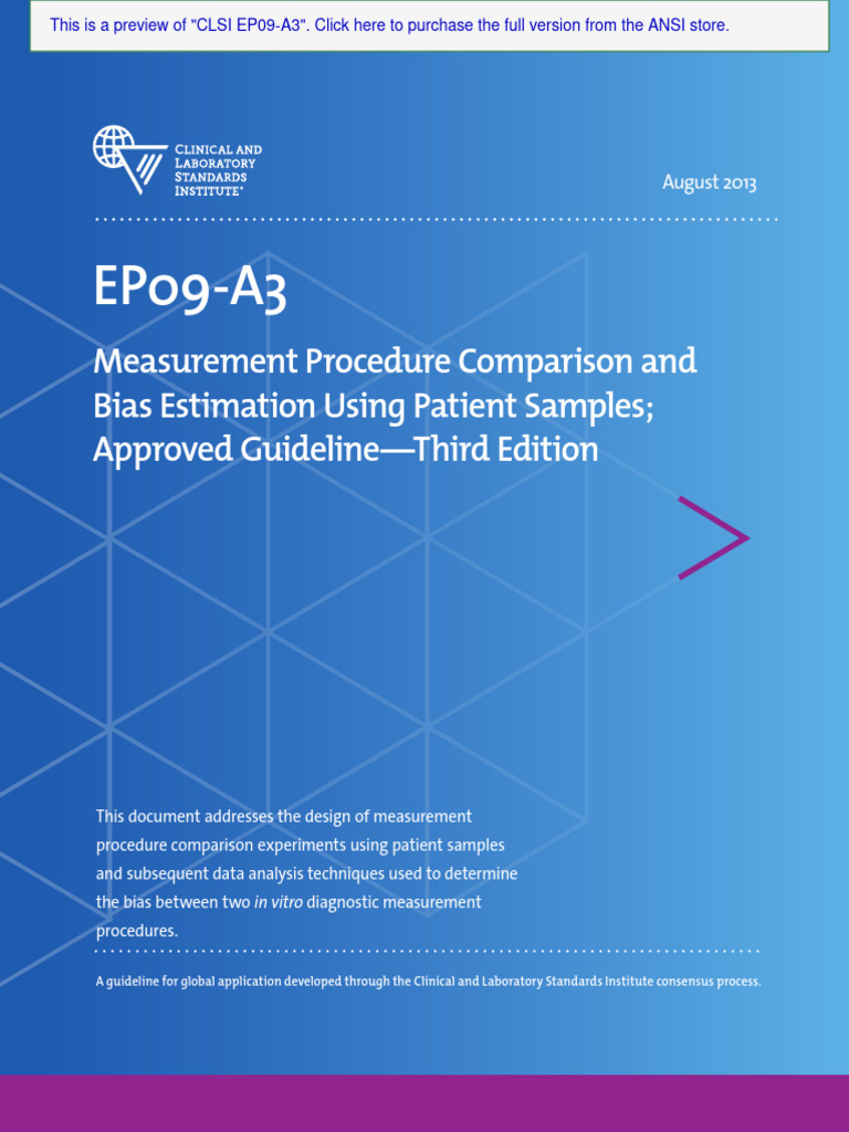 Measurement Procedure Comparison and Bia | PDF | Regression Analysis ...