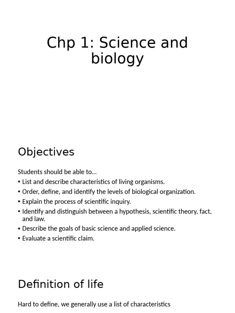 Chp1 Science | PDF | Life | Zoology