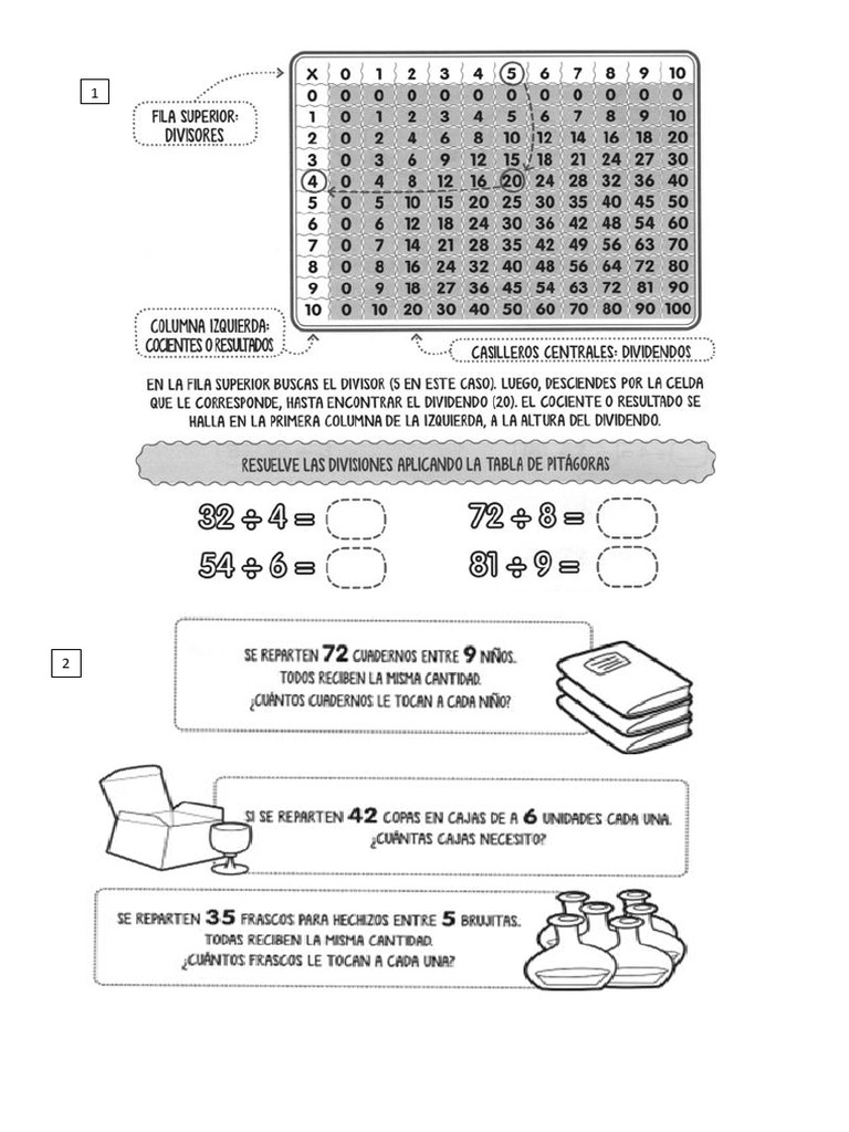 Plantilla Matemática Octubre | PDF