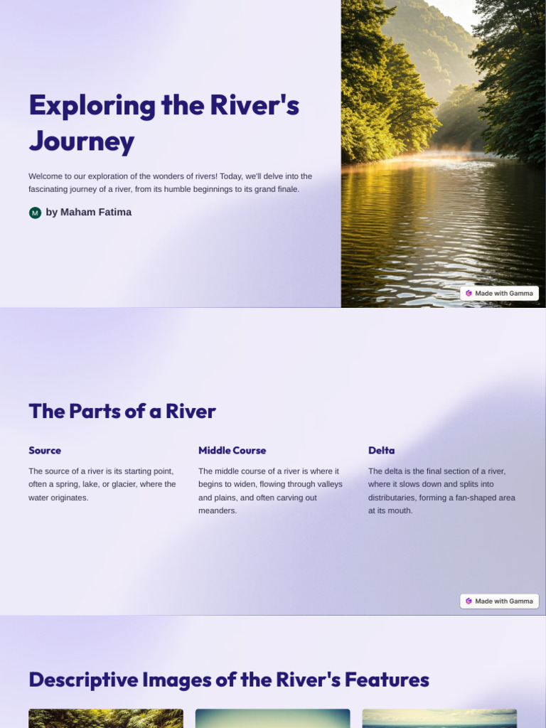 The Journey and Ecosystem of Rivers | PDF | River | River Delta
