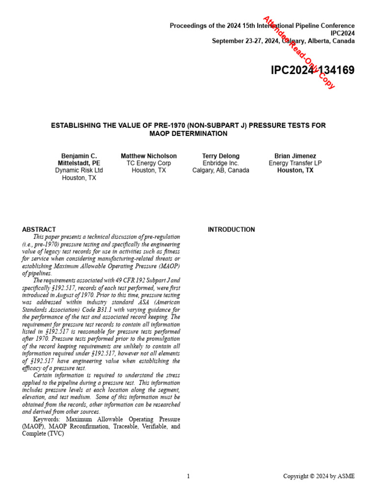 IPC2024-134169 | PDF | Leak | Pressure