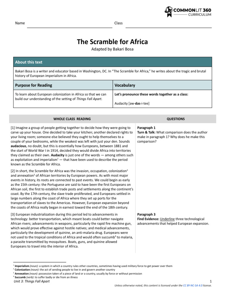 The Scramble for Africa | PDF | Africa